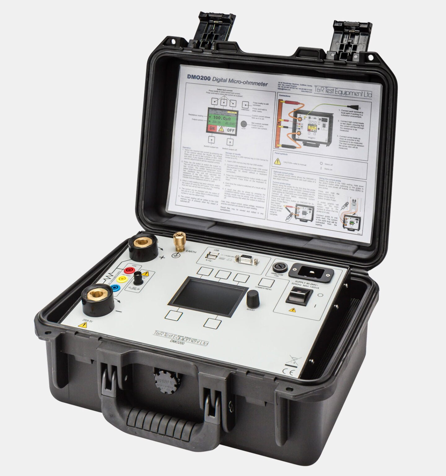 DMO200 Digital Micro-Ohmmeter - T&R Test Equipment Ltd.